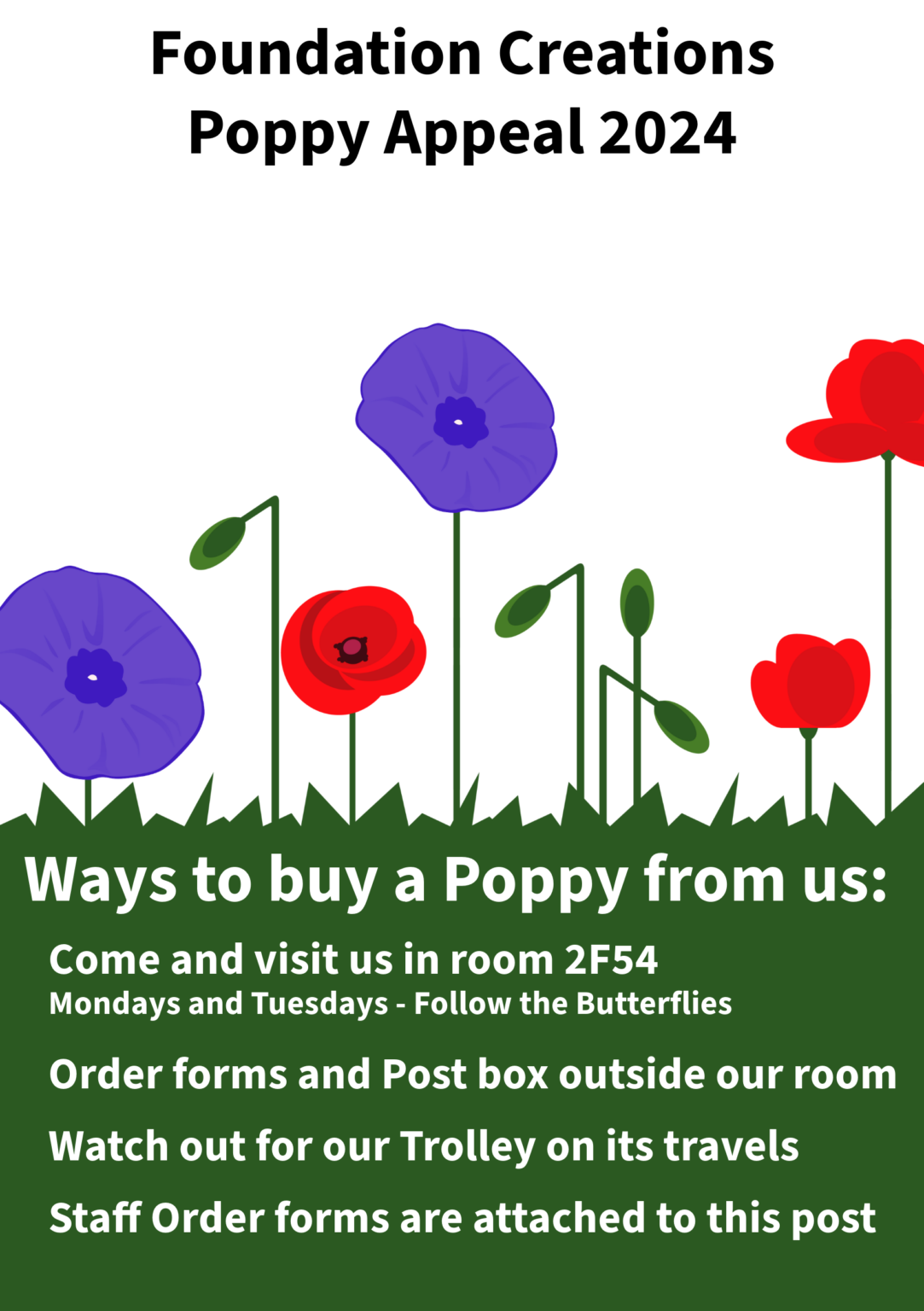 purple poppy order form